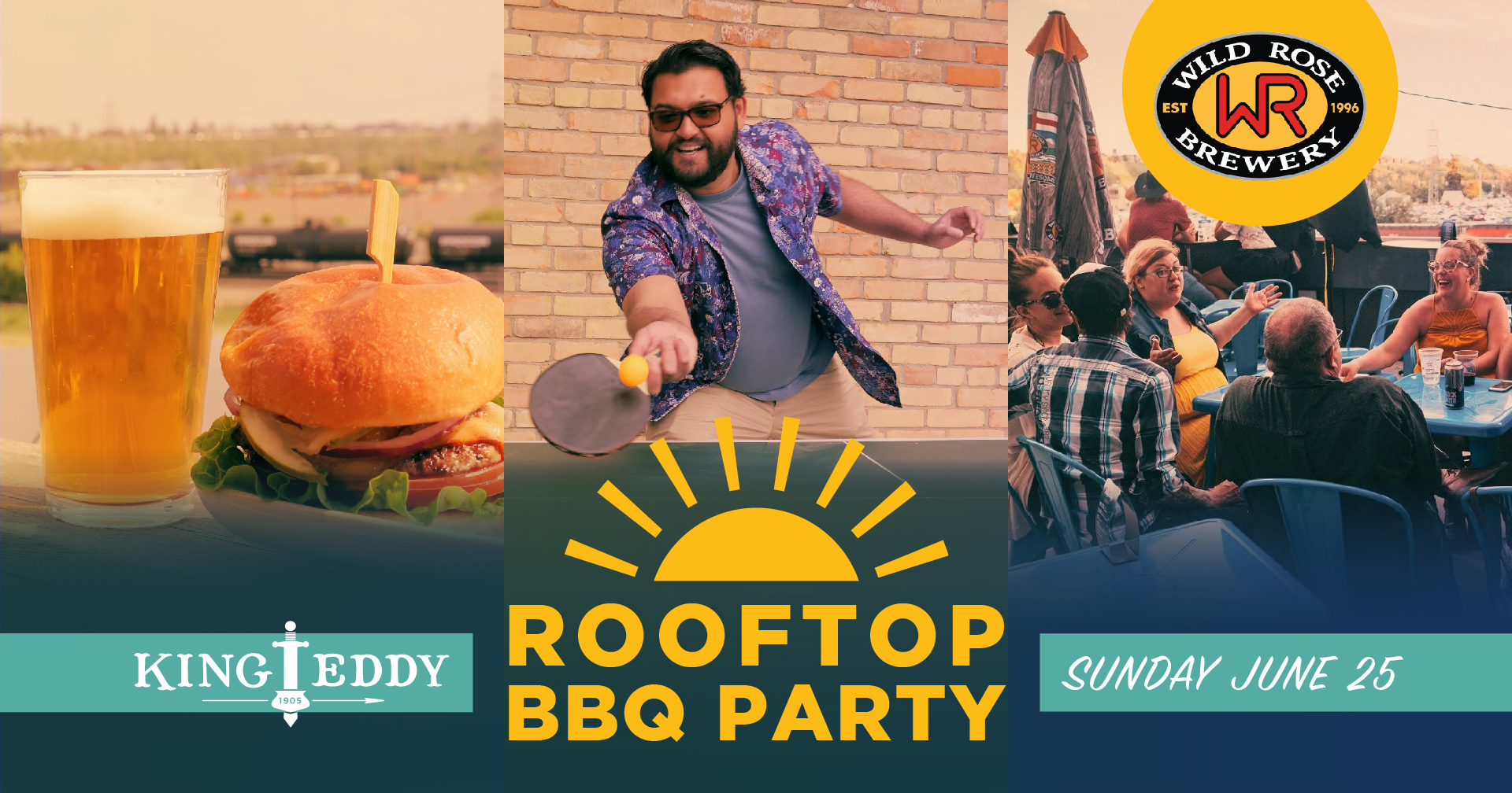 King Eddy Rooftop BBQ Party: Wild Rose Tap Takeover | King Eddy