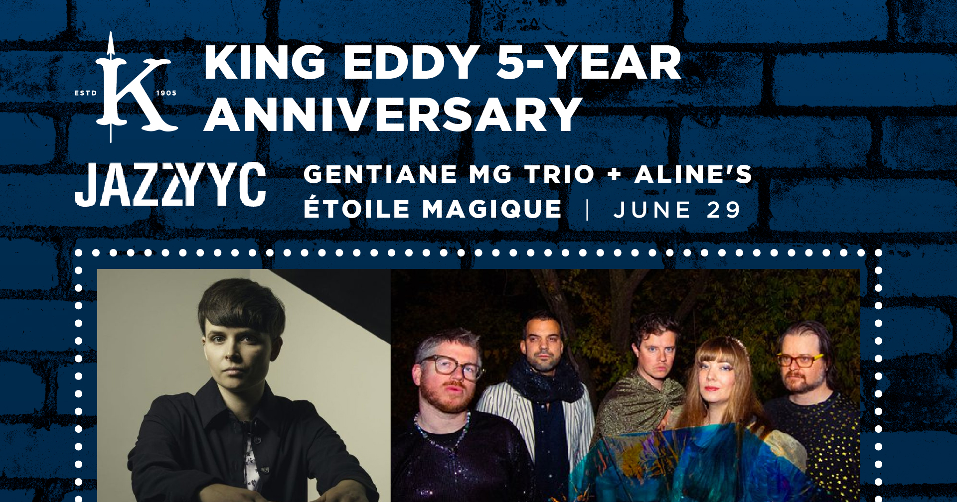 King Eddy Five-Year Anniversary: JazzYYC Presents Gentiane MG Trio ...