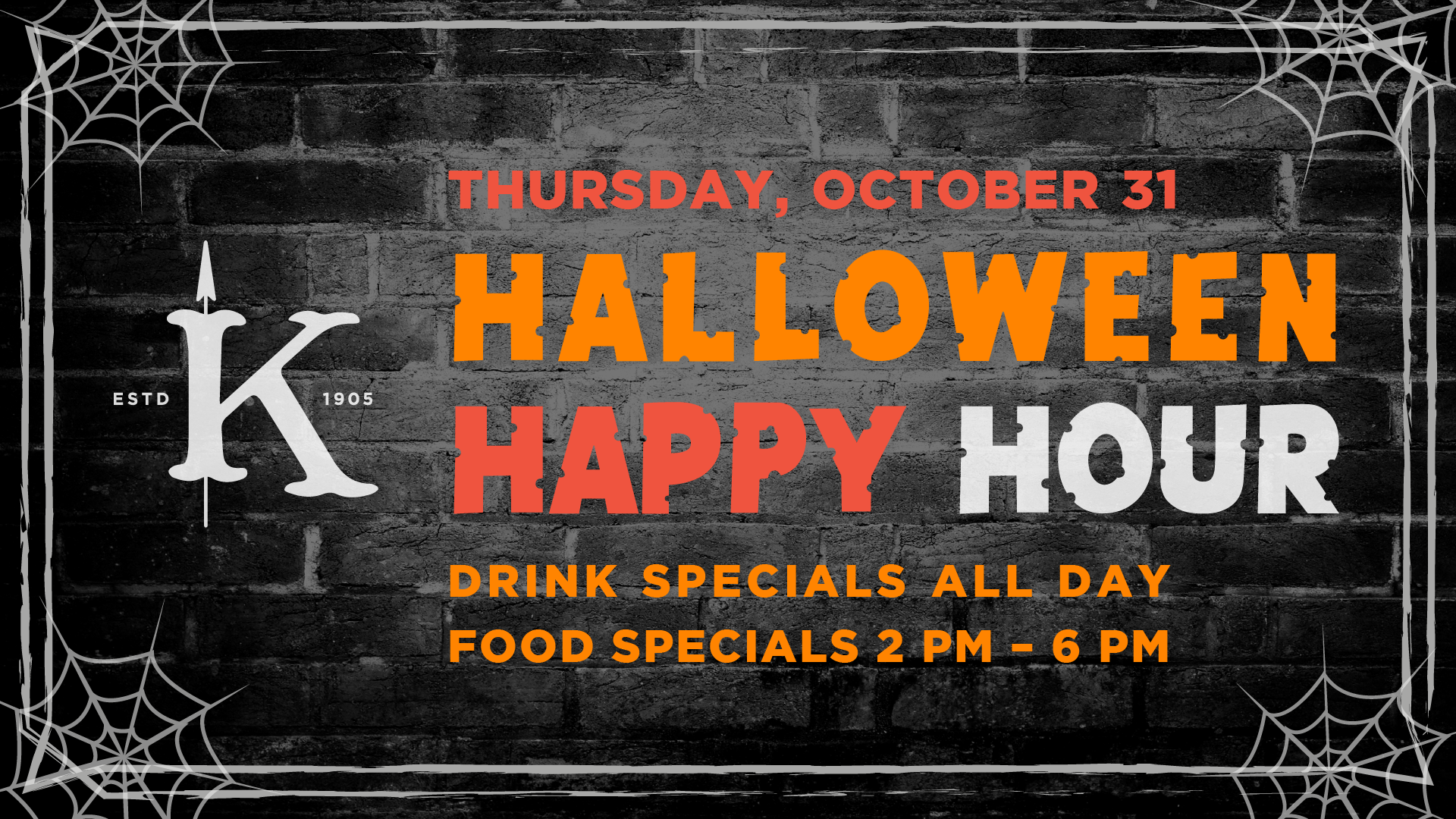 Halloween Happy Hour — All Day | King Eddy